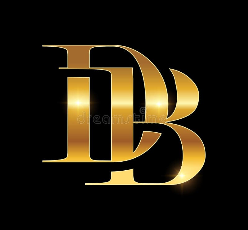 Db Monogram Gold Stock Illustrations – 226 Db Monogram Gold Stock ...