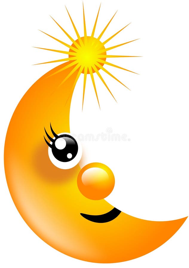 Golden moon stock illustration. Illustration of yellow - 39368932