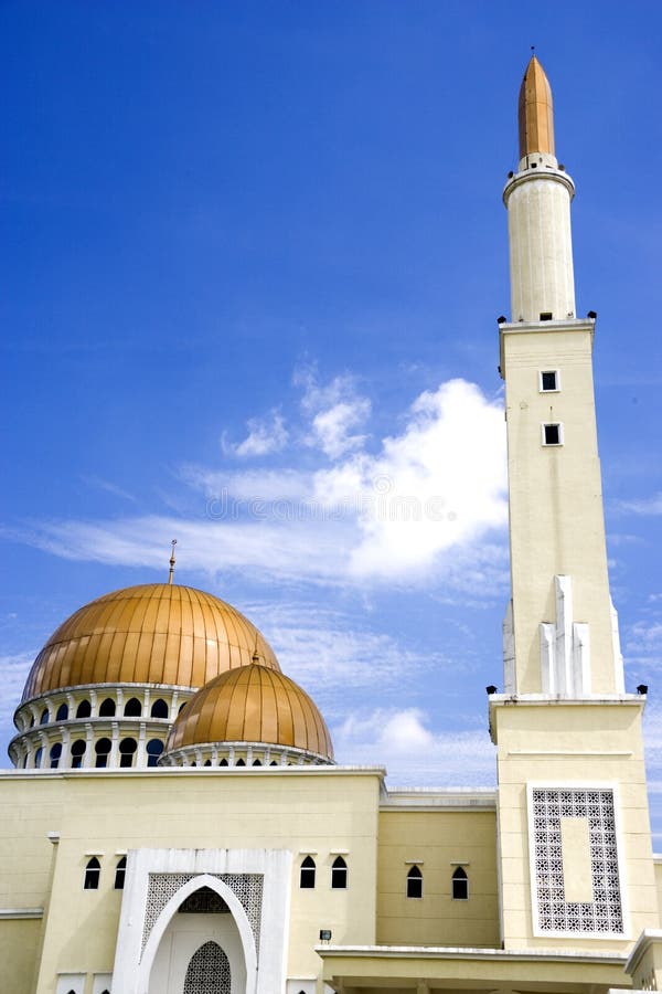 Golden Mosque stock photo. Image of asian, islam, faith - 4013738