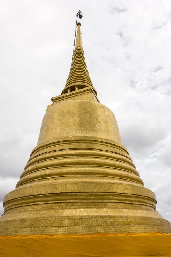 Golden Mount stock image. Image of asia, religion, stupa - 30512681
