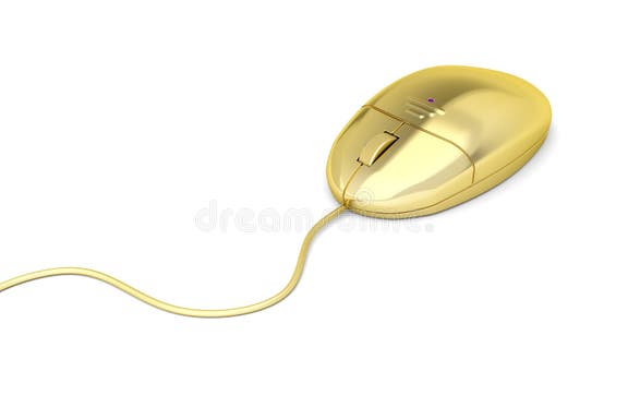 Golden mouse stock illustration. Illustration of design - 27108906