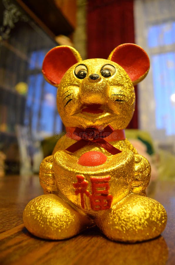 Golden mouse statue stock photo. Image of culture, religious - 21788088