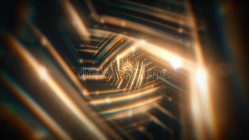 Golden Moving Abstract Zoom Lines Loop.Perfect for Awards Background ...