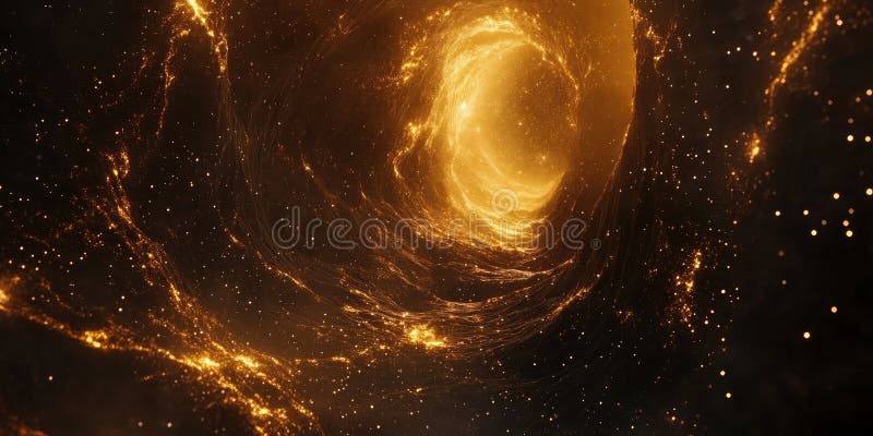 Golden Nebula Background Abstract Space Texture Image Stock ...