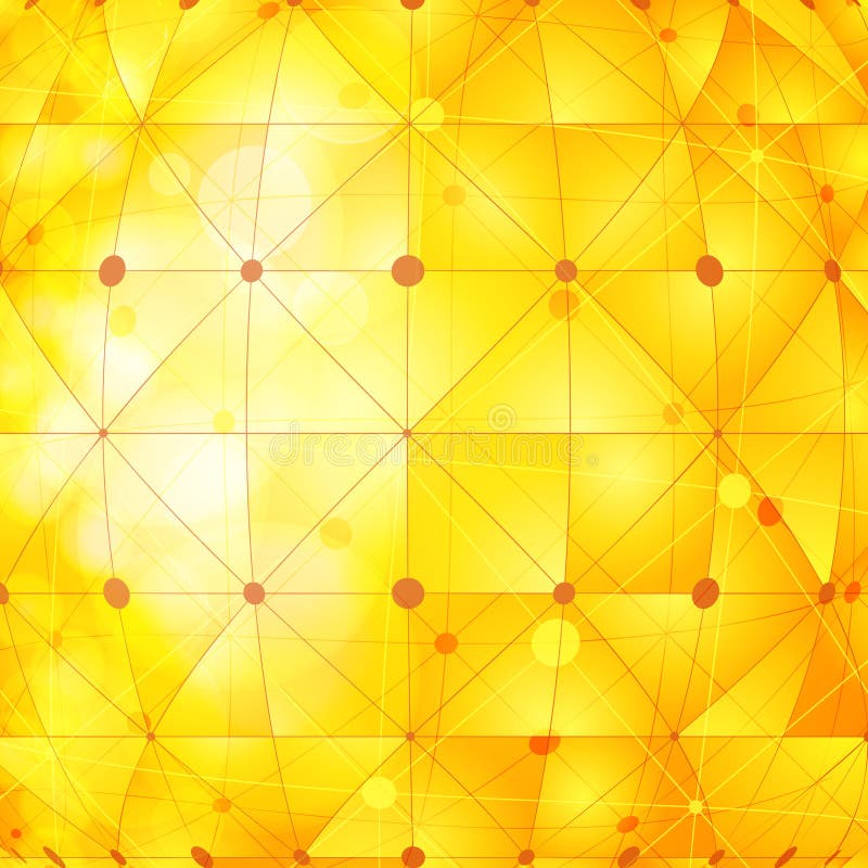 Golden network background stock vector. Illustration of yellow - 43017124