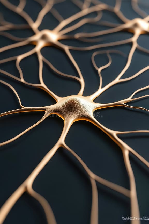 Golden Neural Networks Connect on Dark Surface. Network Abstract ...