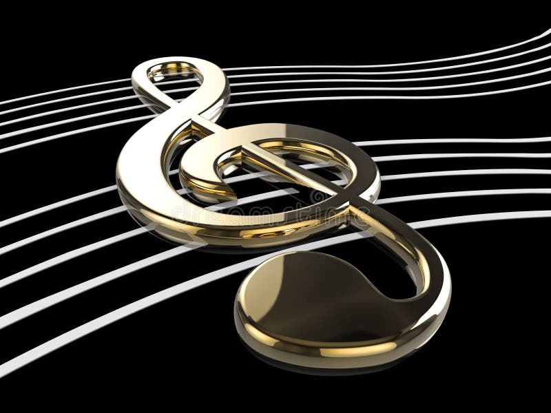 Golden note stock illustration. Illustration of decoration - 9104207