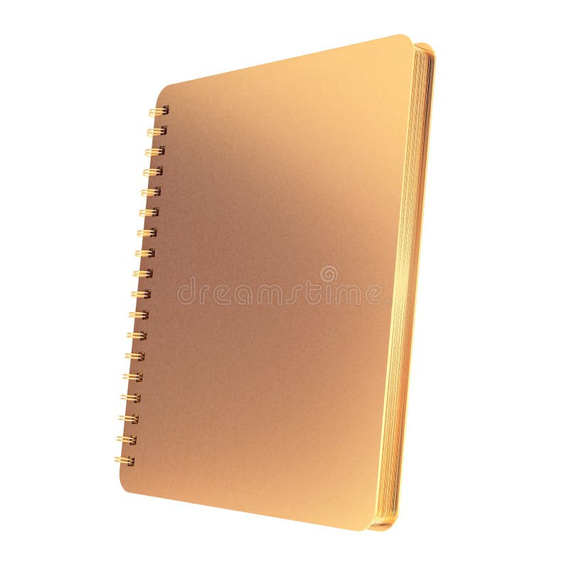 Golden notebook with pen stock image. Image of literature - 13454521