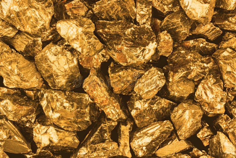 Golden Nugget Surface Texture Close Up Stock Photo - Image of closeup ...