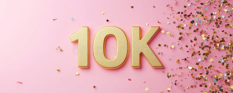 Golden Number Balloons 10K stock image. Image of achievement - 333766053