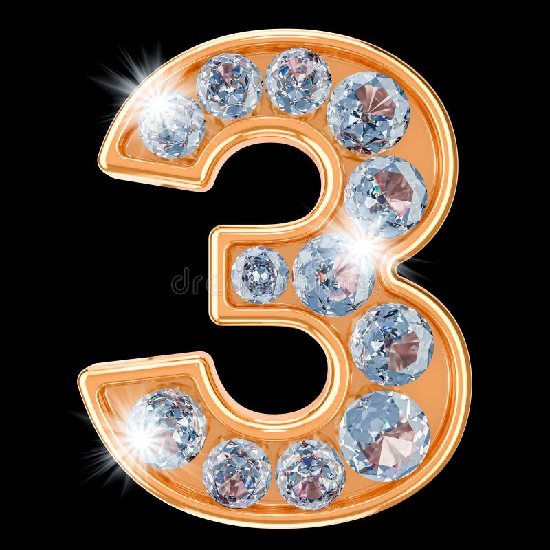 Golden Number 3 Stock Illustrations – 1,393 Golden Number 3 Stock ...
