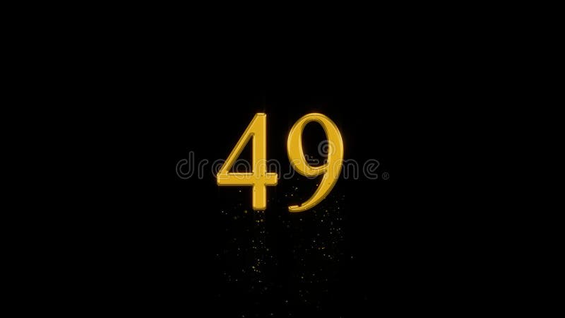 Golden Number 50 from Particles, Numbering, Fifty, Golden Numbers ...