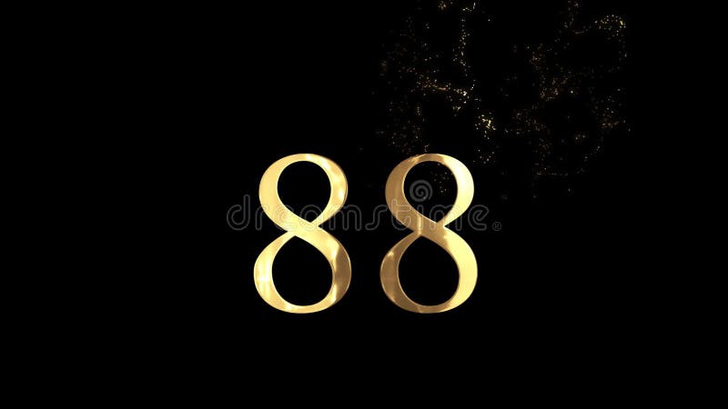 Golden Number 88 from Particles, Numbering, Eighty Eight, Golden ...