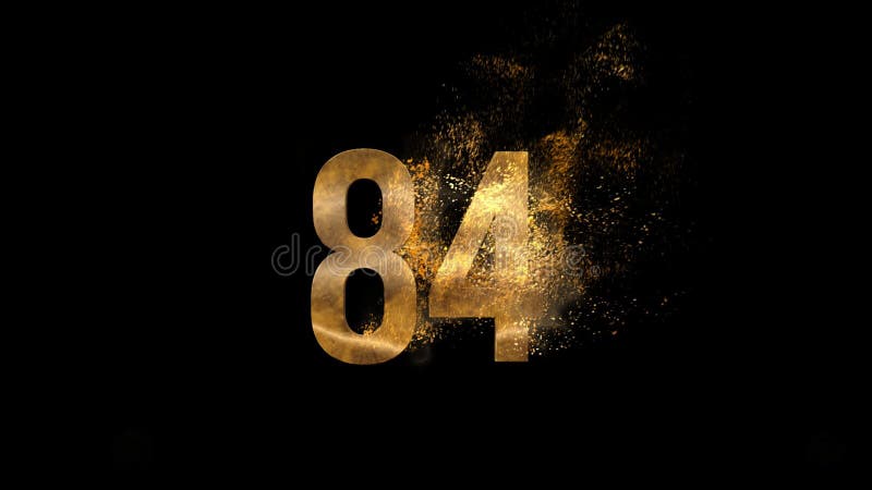 Golden Number 84 from Particles, Numbering, Eighty Four, Golden Numbers ...