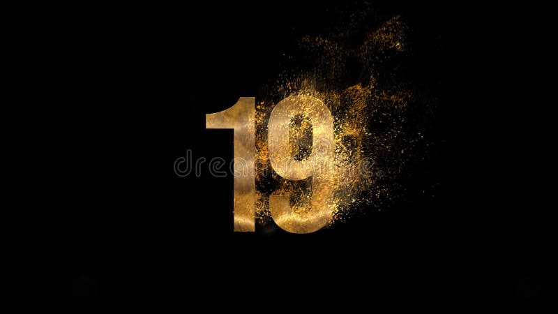 Golden Number 19 from Particles, Numbering, Nineteen, Golden Numbers ...