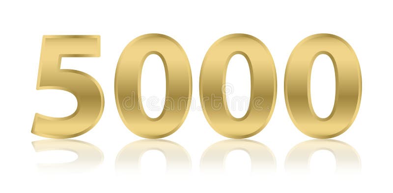Number 5000 stock illustration. Illustration of arabic - 48451786