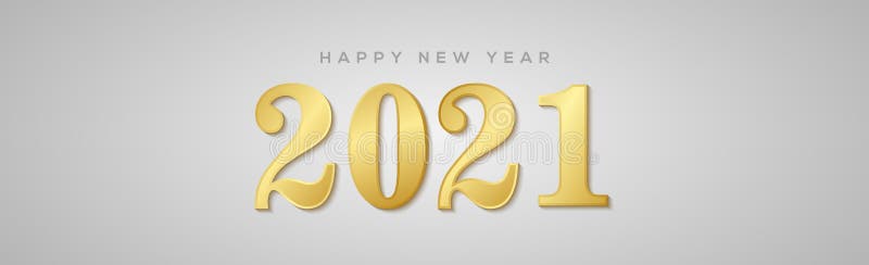 Golden Numbers 2021s New Year Wishes - Illustration Stock Illustration ...