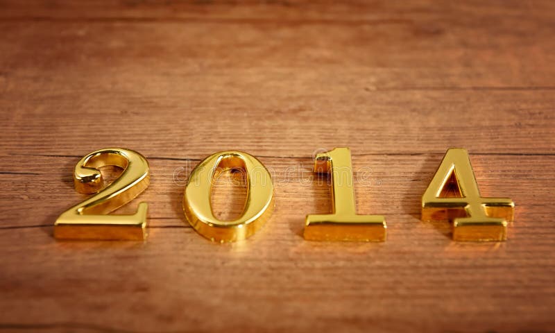 Golden numbers 2014 stock image. Image of symbol, design - 36057855