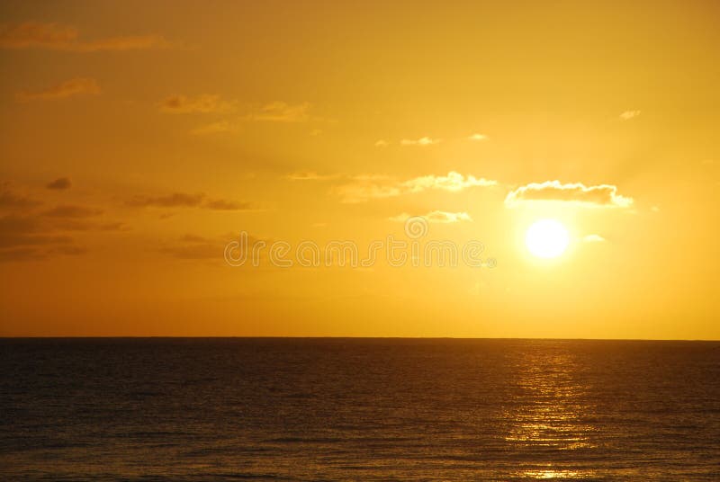 Golden ocean sunset stock photo. Image of summery, sunrise - 12492892