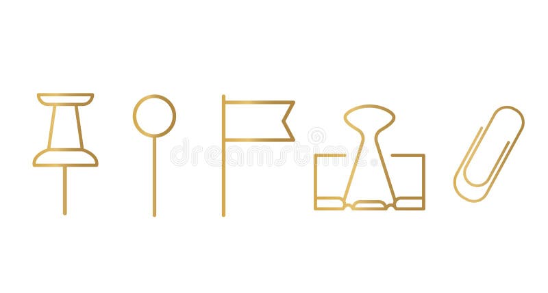 Push pin and paper note stock vector. Illustration of message - 12550913