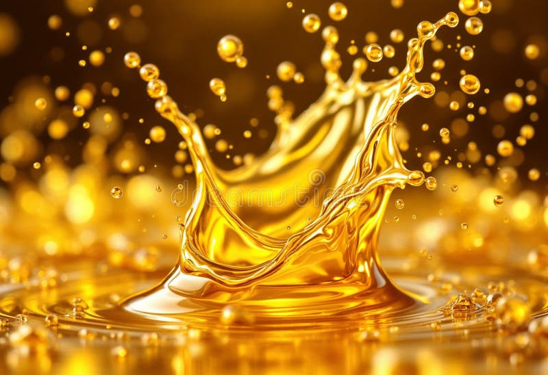 Golden oil splash cut out stock image. Image of concept - 356382029
