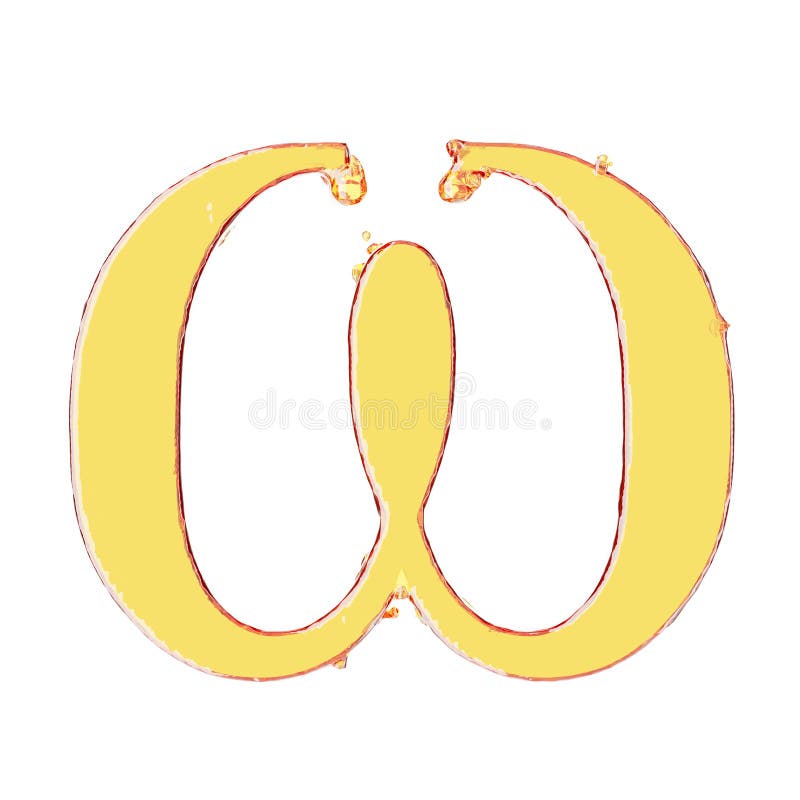 Golden Omega 3 On White Background. Vector Design. Logo Design. Logo ...