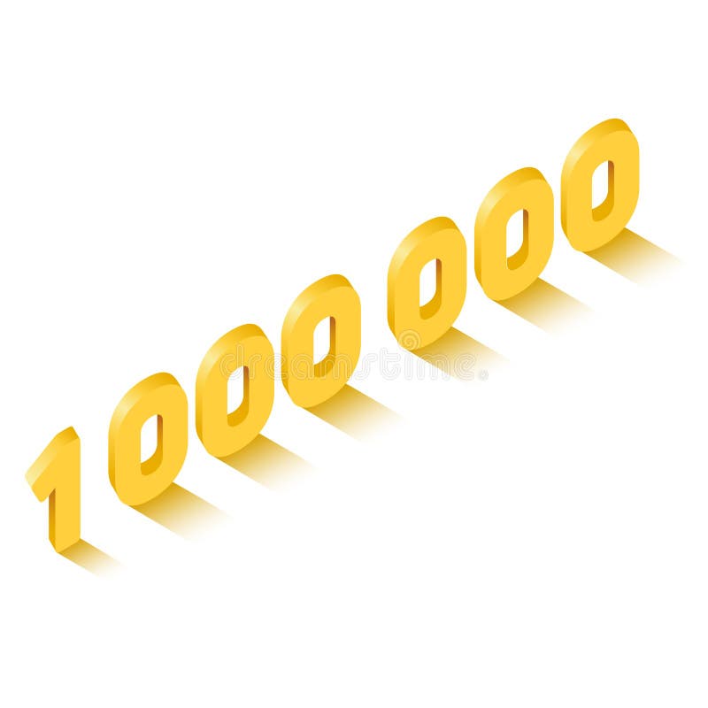 Golden MILLION Badge Stamp stock vector. Illustration of golden - 137355455