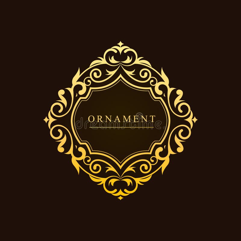 Golden Ornament Frame Carving Pattern, Frame Ornament Pattern, Antique ...