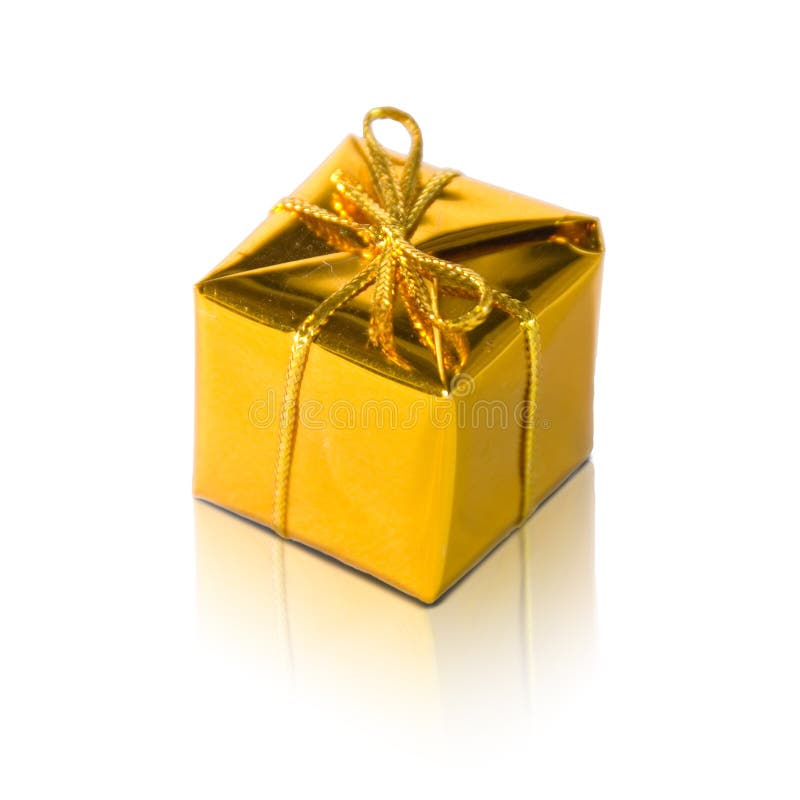 Golden package stock image. Image of surprise, special - 7161891