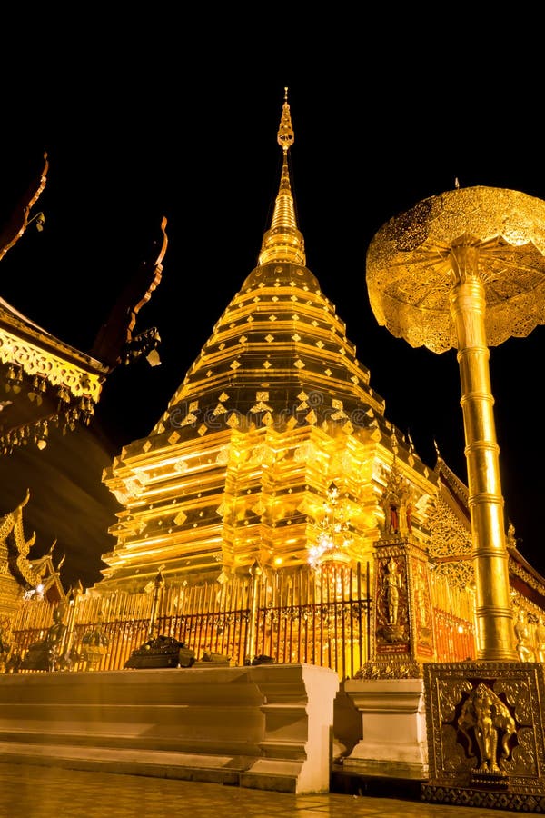 Nagas Stairs of Wat Doi Suthep Stock Photo - Image of attraction ...