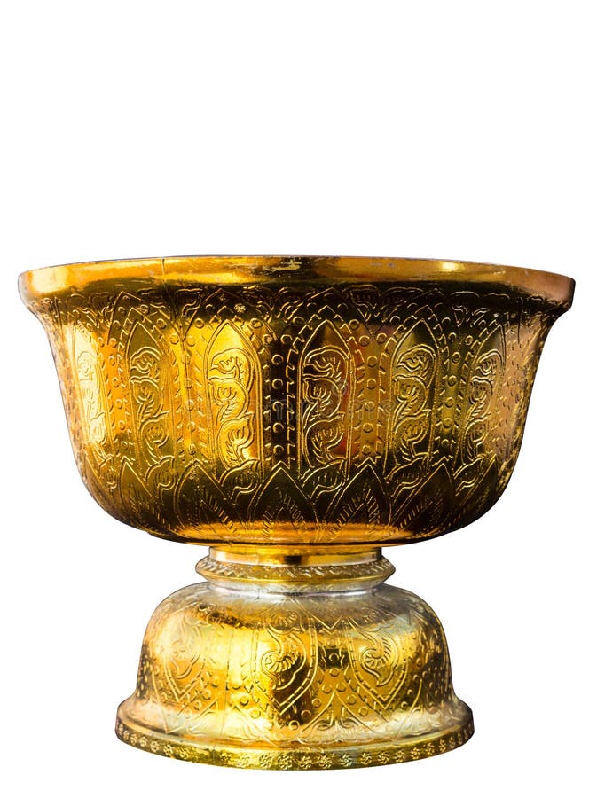 Golden pan stock photo. Image of culture, tools, inferior - 53993978