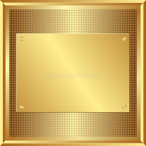 Golden panel stock vector. Illustration of gold, truss - 38086920