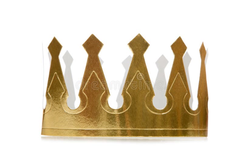 Golden Paper Crown stock image. Image of european, decoration - 10762585