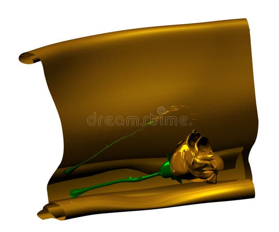 Golden parchment stock illustration. Illustration of golden - 11622676