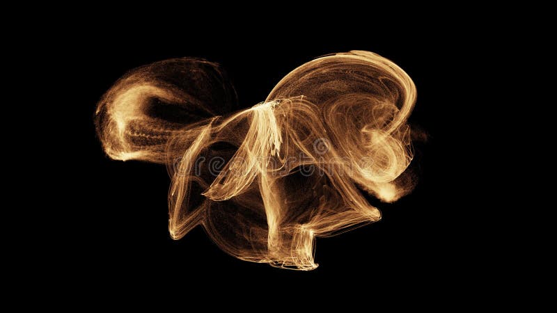 Gold Luxury Particle Flow Element Stock Footage - Video of golden ...