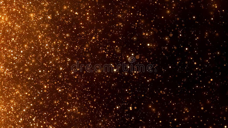 Golden Particles Background Loop Stock Footage - Video of design ...