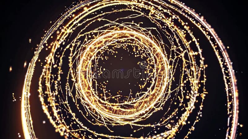 Golden Particles are Rotating Fast and Forming Concentric Circles with ...