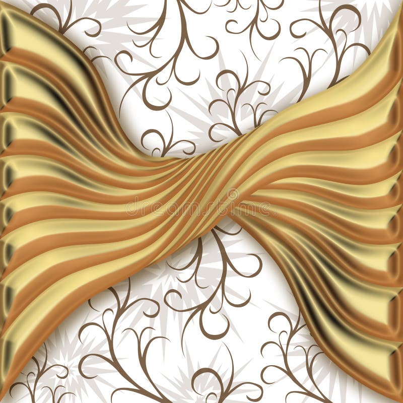 Golden pattern stock illustration. Illustration of golden - 12214563