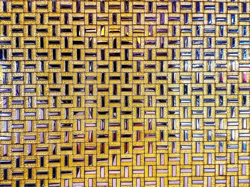 Golden Pattern Background. Square Shape of Gold and Silvers Inside of ...