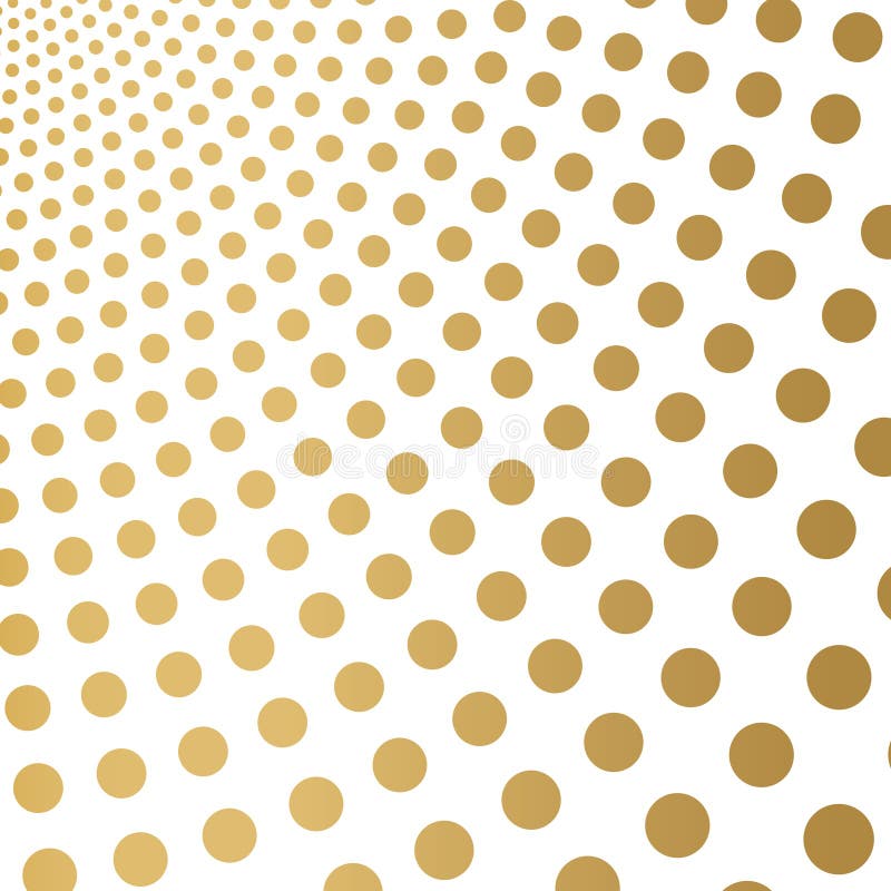 Golden Pattern Made of Dots Stock Vector - Illustration of greeting ...