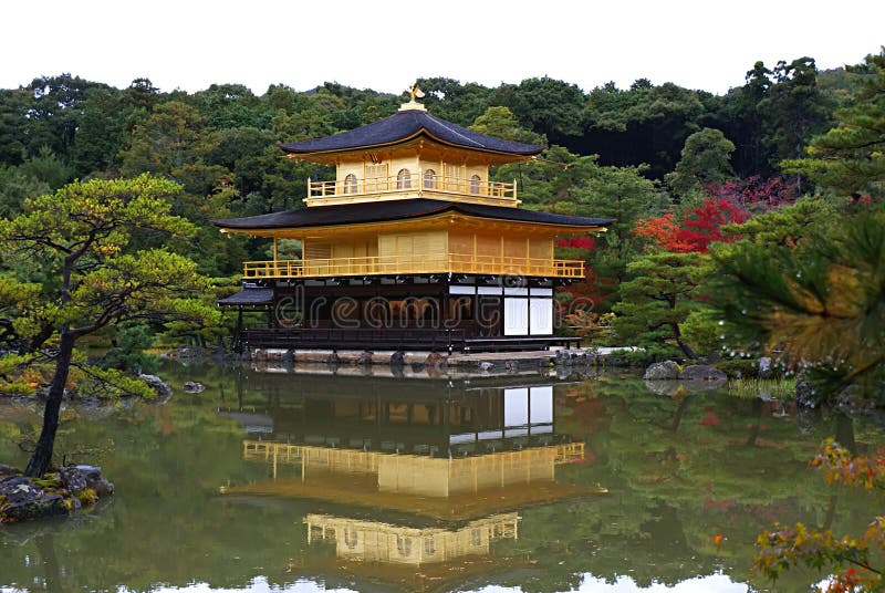 Golden pavilion stock photo. Image of kinkaku, japan - 18056230