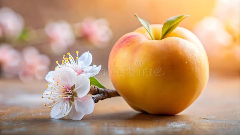 Golden Peach with Delicate White Bloom: a Study in Texture and Color ...