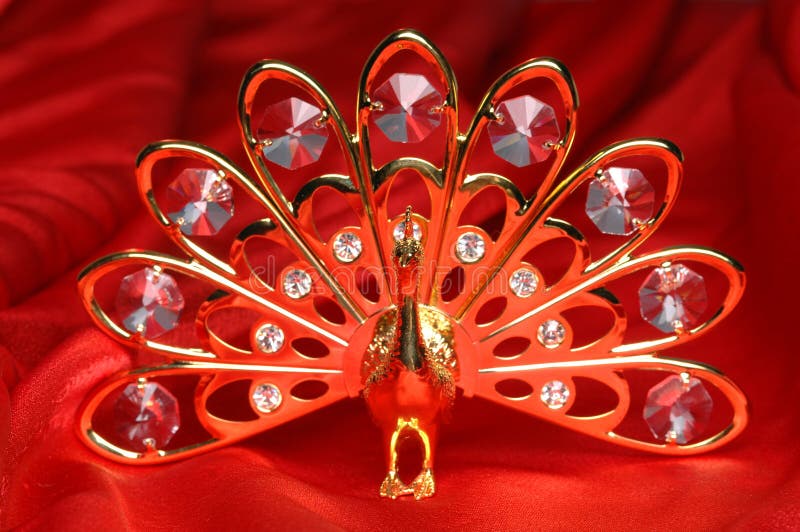 Golden peacock stock photo. Image of antiquities, bird - 28864422