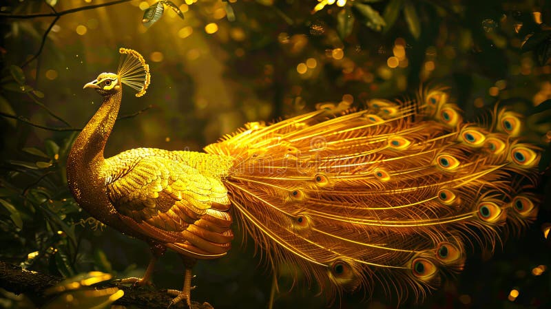 Golden peacock stock photo. Image of south, yellow, animal - 27476034