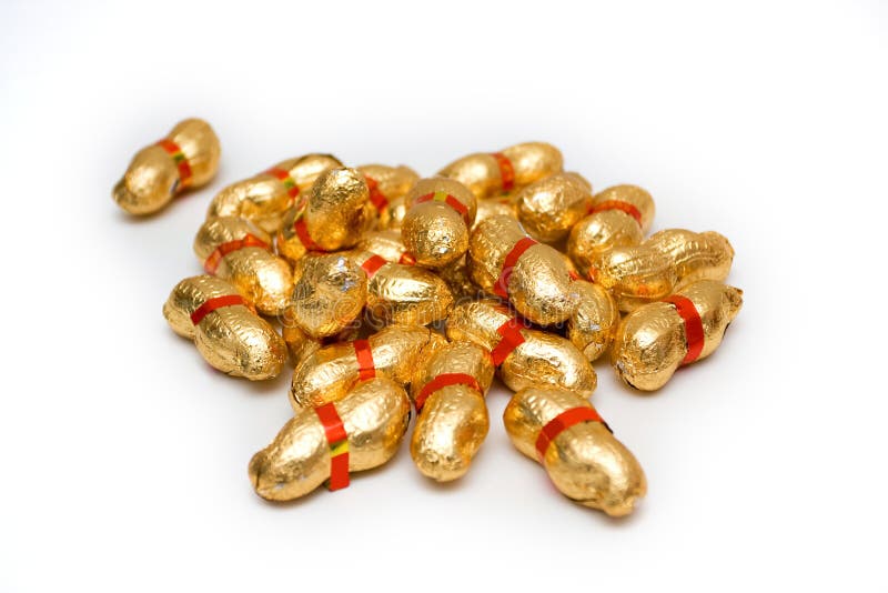 Red Pocket & Candy Box - Chinese New Year Element Stock Photo - Image ...