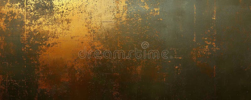 Golden Peeling Wall a Textured Abstract Composition Stock Illustration ...