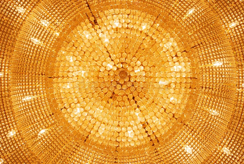 The Golden Pendant Lamp stock image. Image of ceiling - 4743523