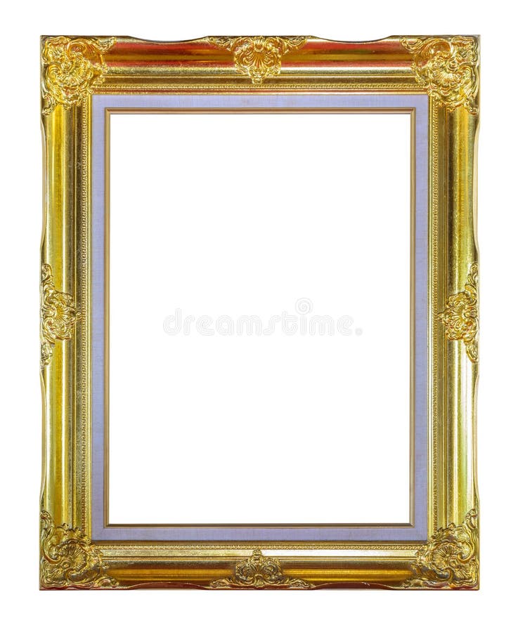 Golden frame stock photo. Image of object, decorate, wall - 30584204
