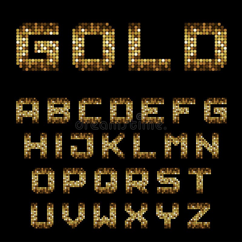 RGB pixel font alphabet stock vector. Illustration of display - 49402060