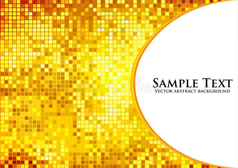 Golden pixel background stock illustration. Illustration of abstract ...